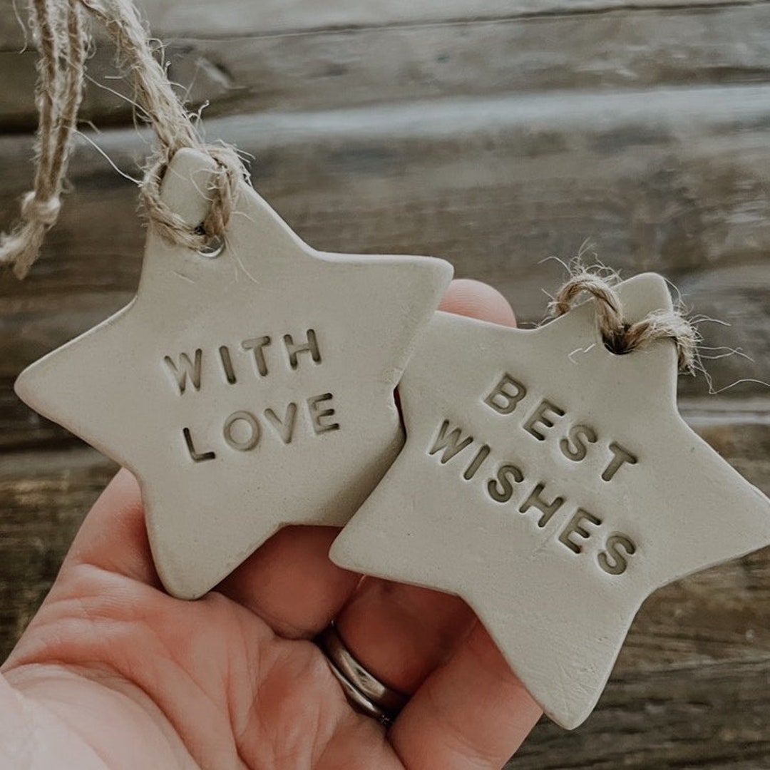 Personalised Clay Gift Tags Medium - Etsy