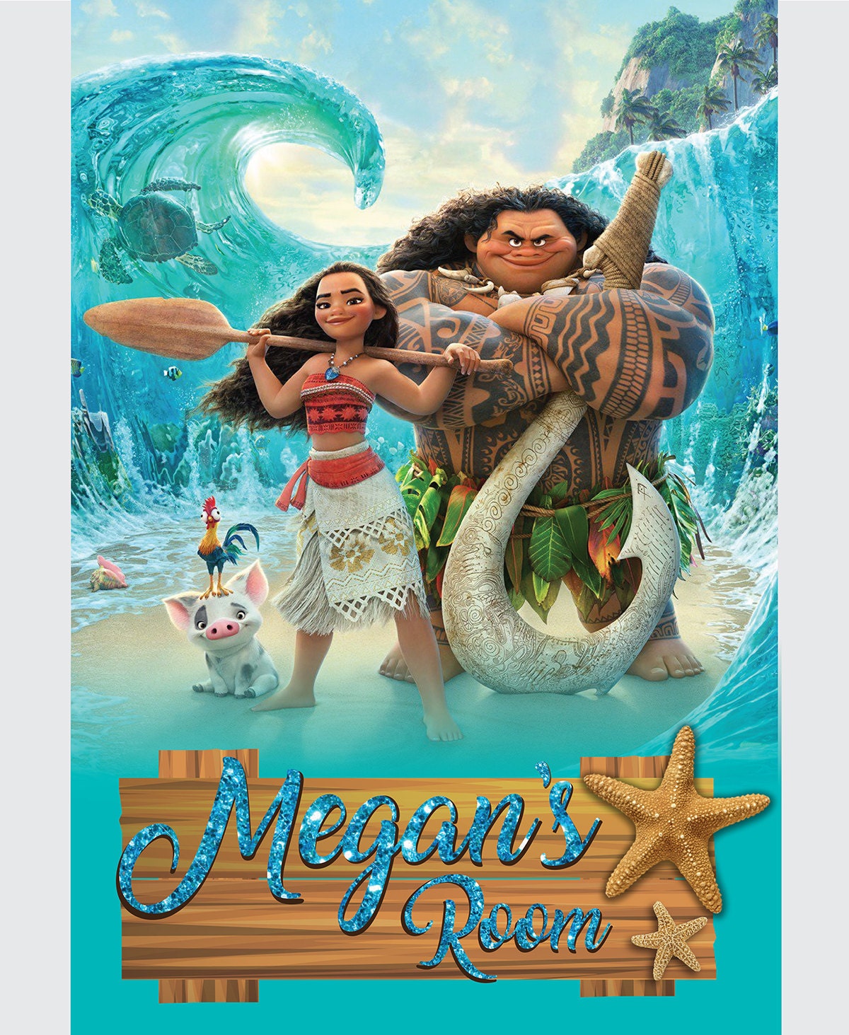 Disney Princess Moana Print, Moana Printable, Moana Wall Art, Moana ...