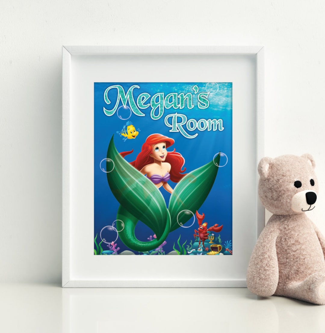 Little Mermaid Printable, Little Mermaid Wall Art, Little Mermaid ...