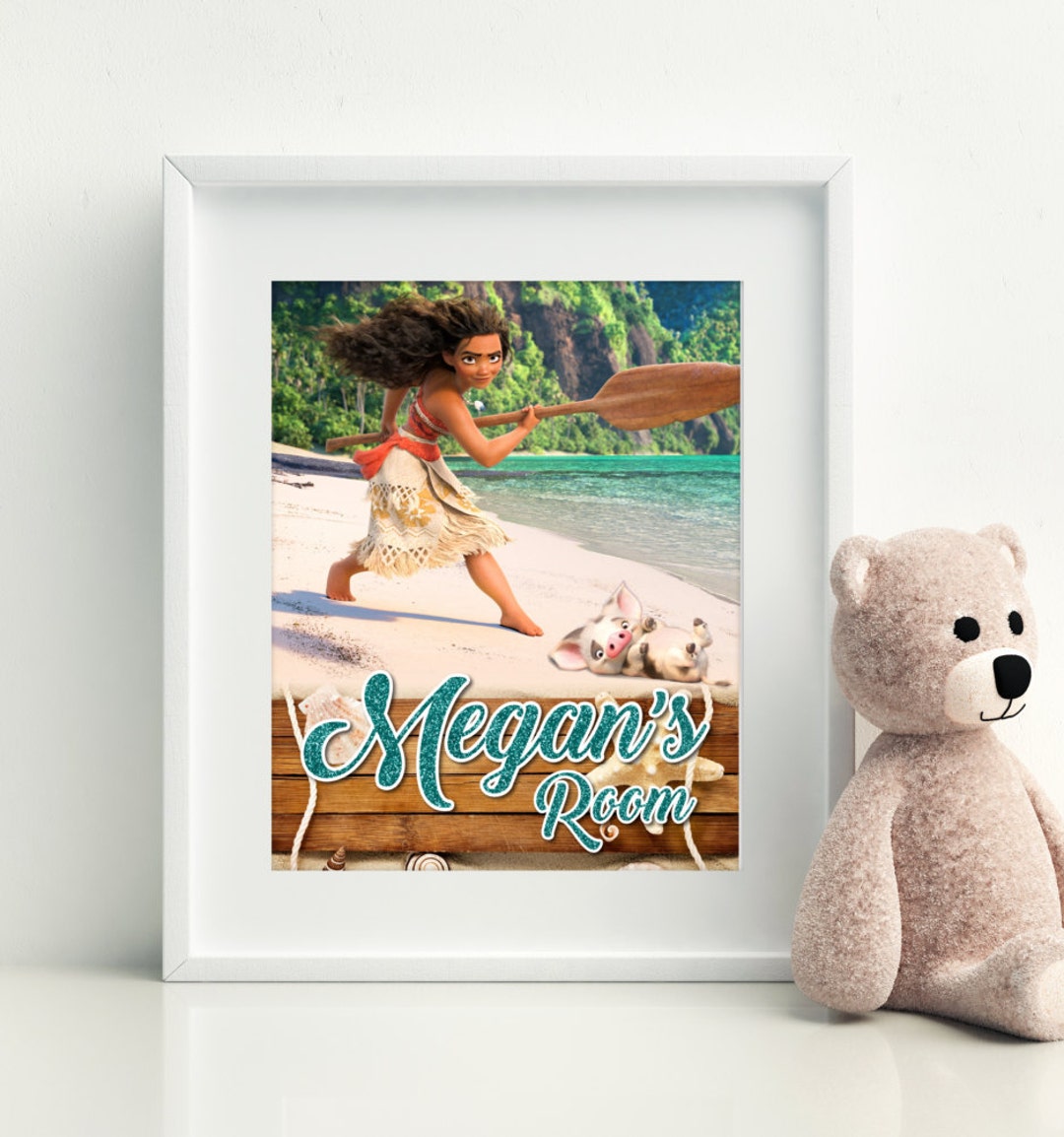 Princess Moana Printable, Princess Moana Wall Art, Moana Digital Art ...