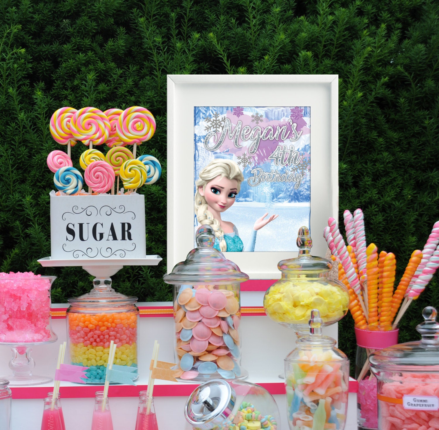 Frozen Printable, Frozen Sign, Frozen Party Sign, Frozen Customizable ...