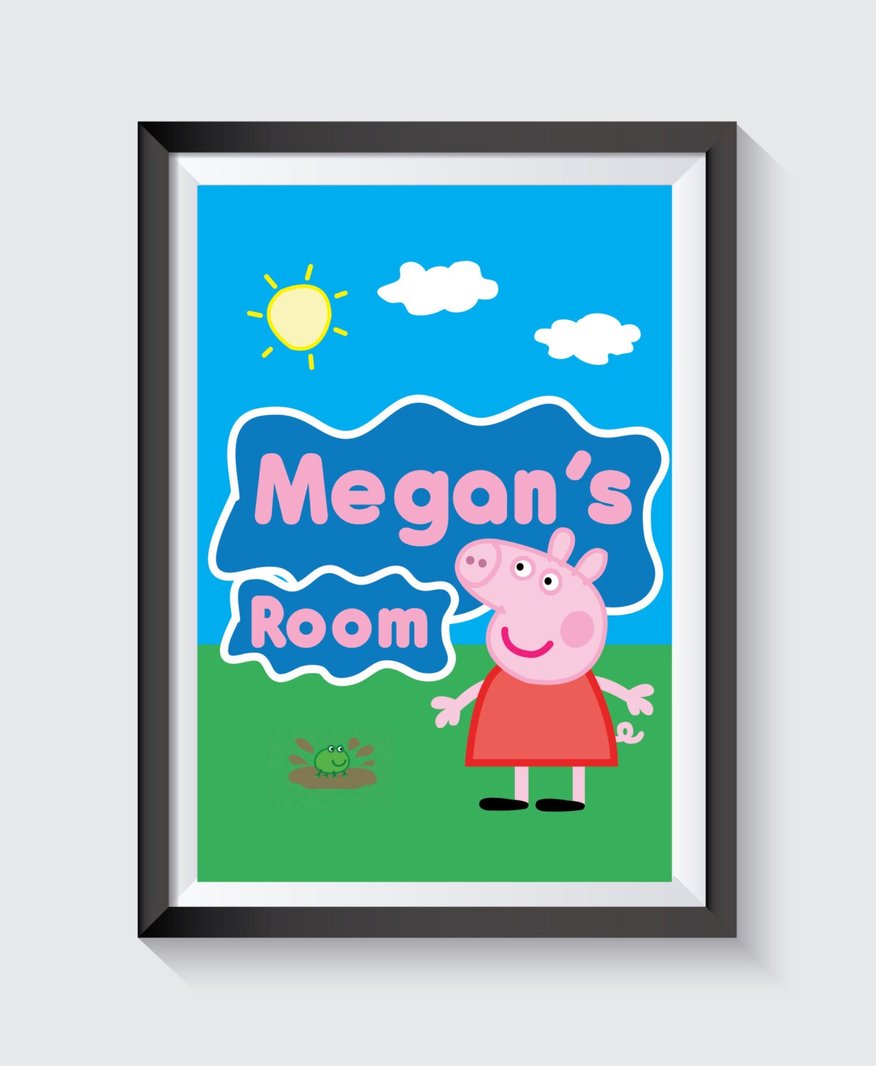 Peppa Pig Printable, Peppa Pig Wall Decor, Peppe Pig Digital Art, Peppa ...