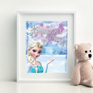 Frozen Printable, Frozen Sign, Frozen Party Sign, Frozen Customizable ...