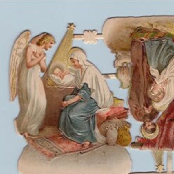 Nativity Creche - Etsy