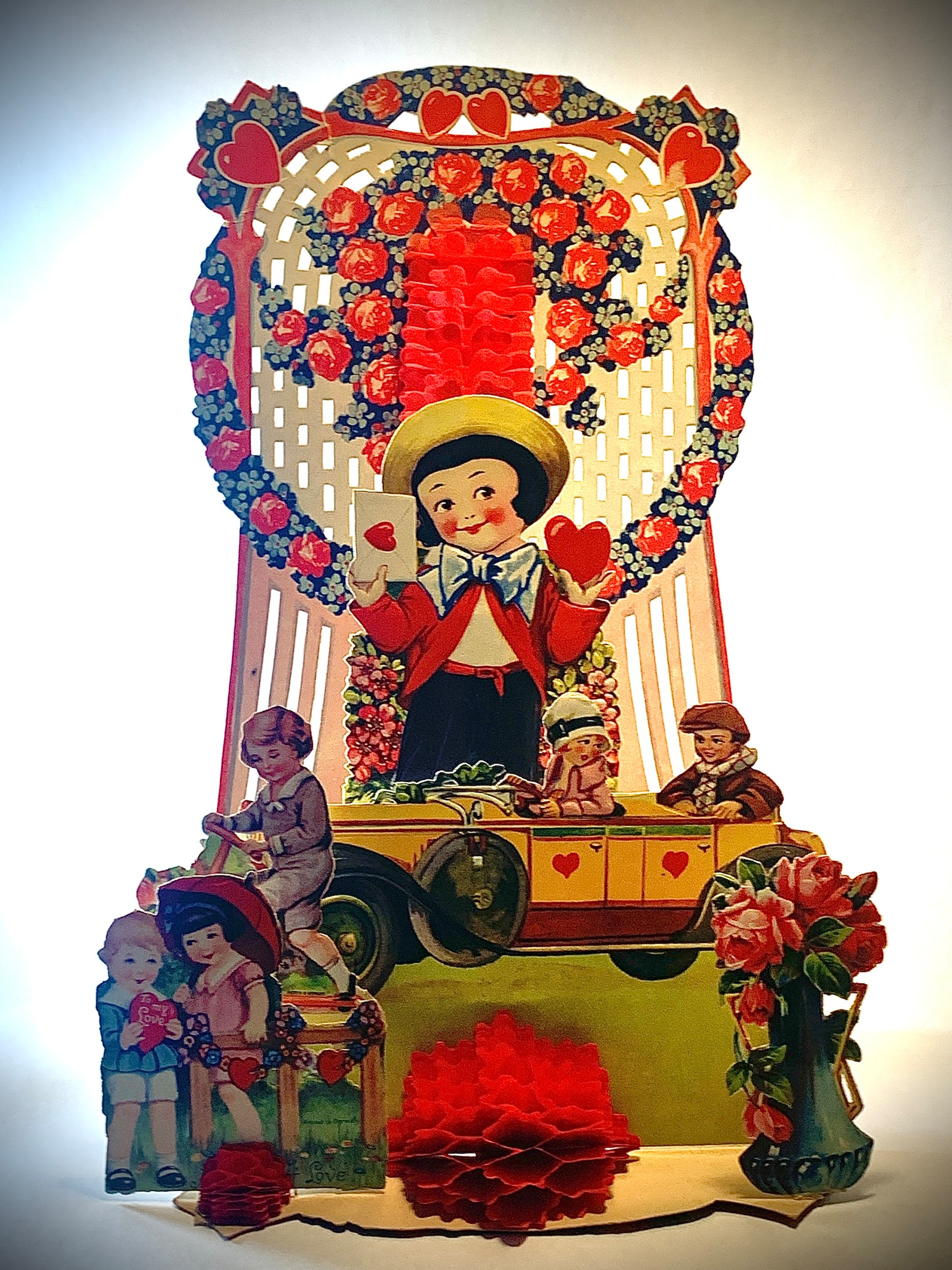 Large 1920’s - 5 Layer - 3D Fold-out Valentine - Etsy