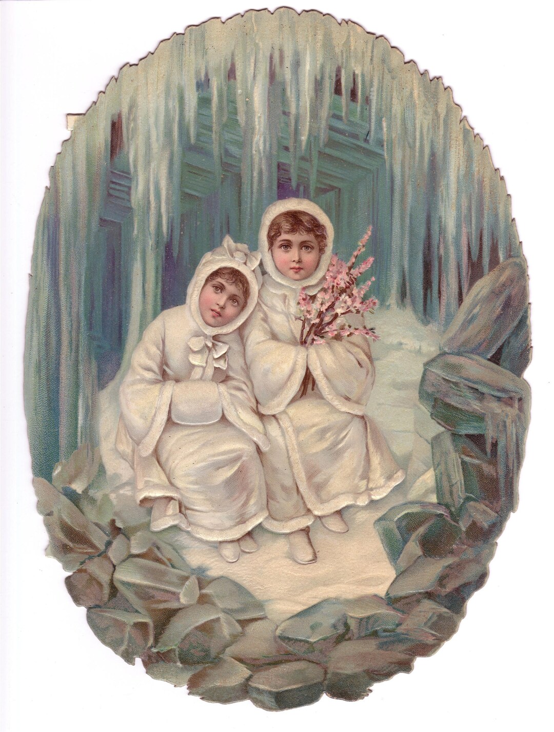 Antique Large Victorian Snow Children - Etsy