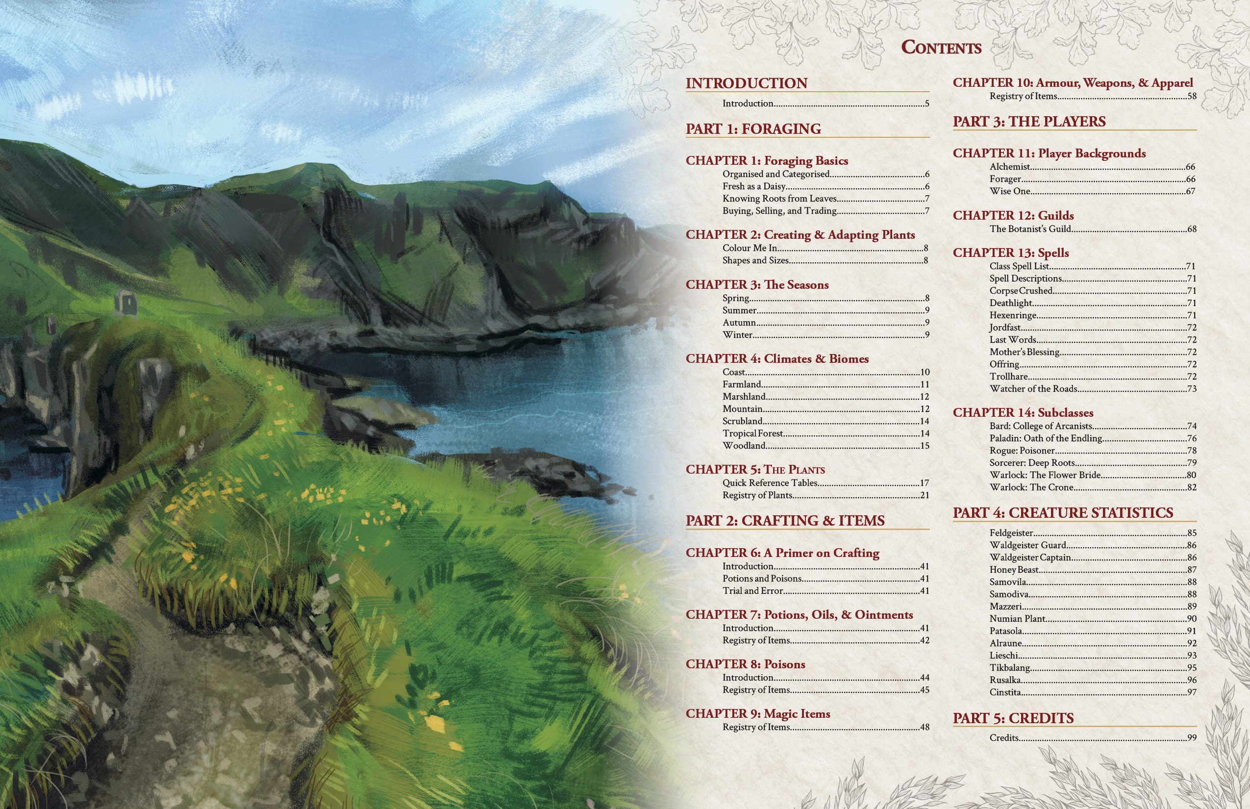 Herbarium: A Botanical 5e Supplement for D&D Folklore and Mythology ...