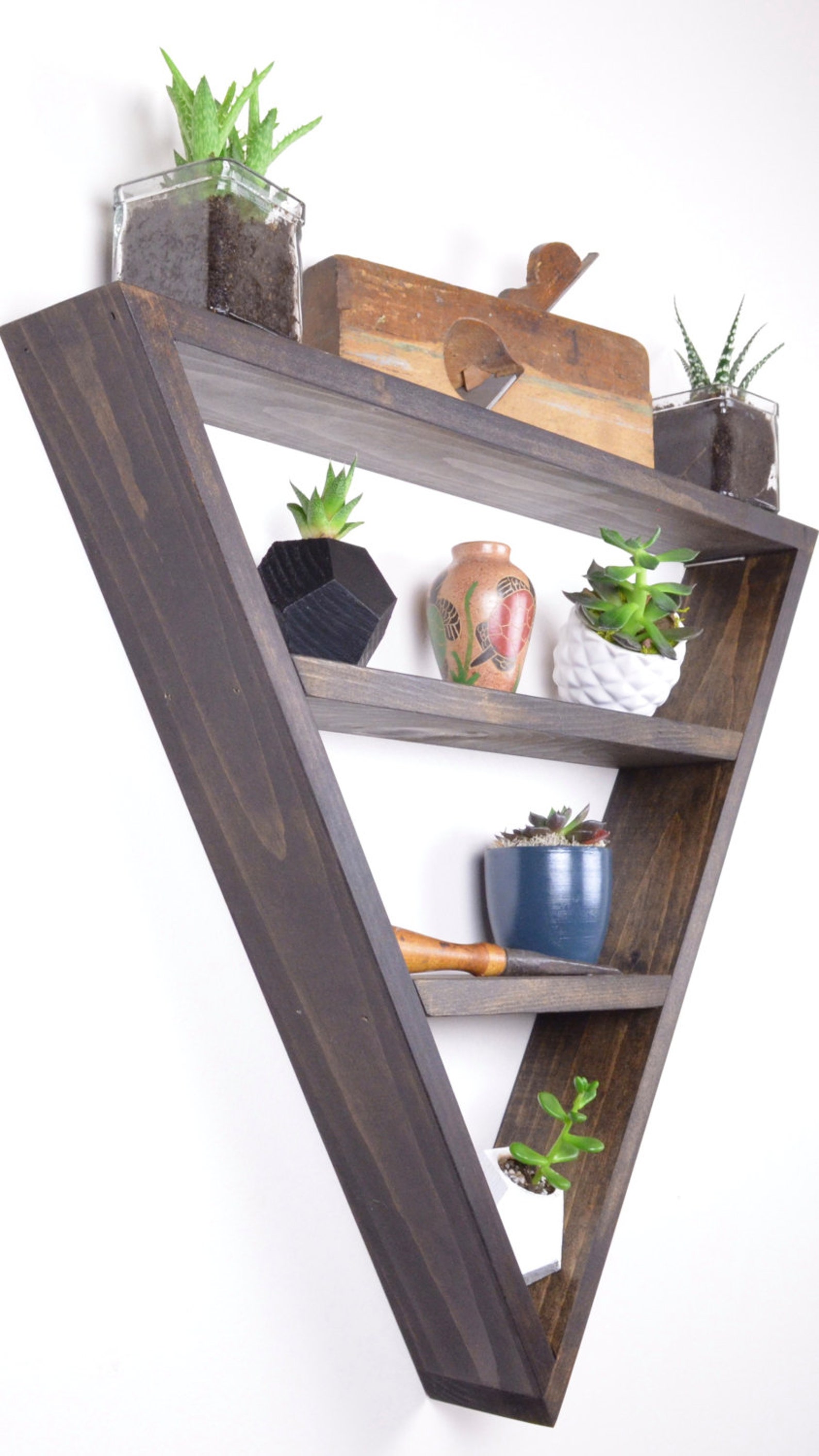 LARGE Triangle Shelf Triangle Shelves Geodesic Shelves - Etsy Canada