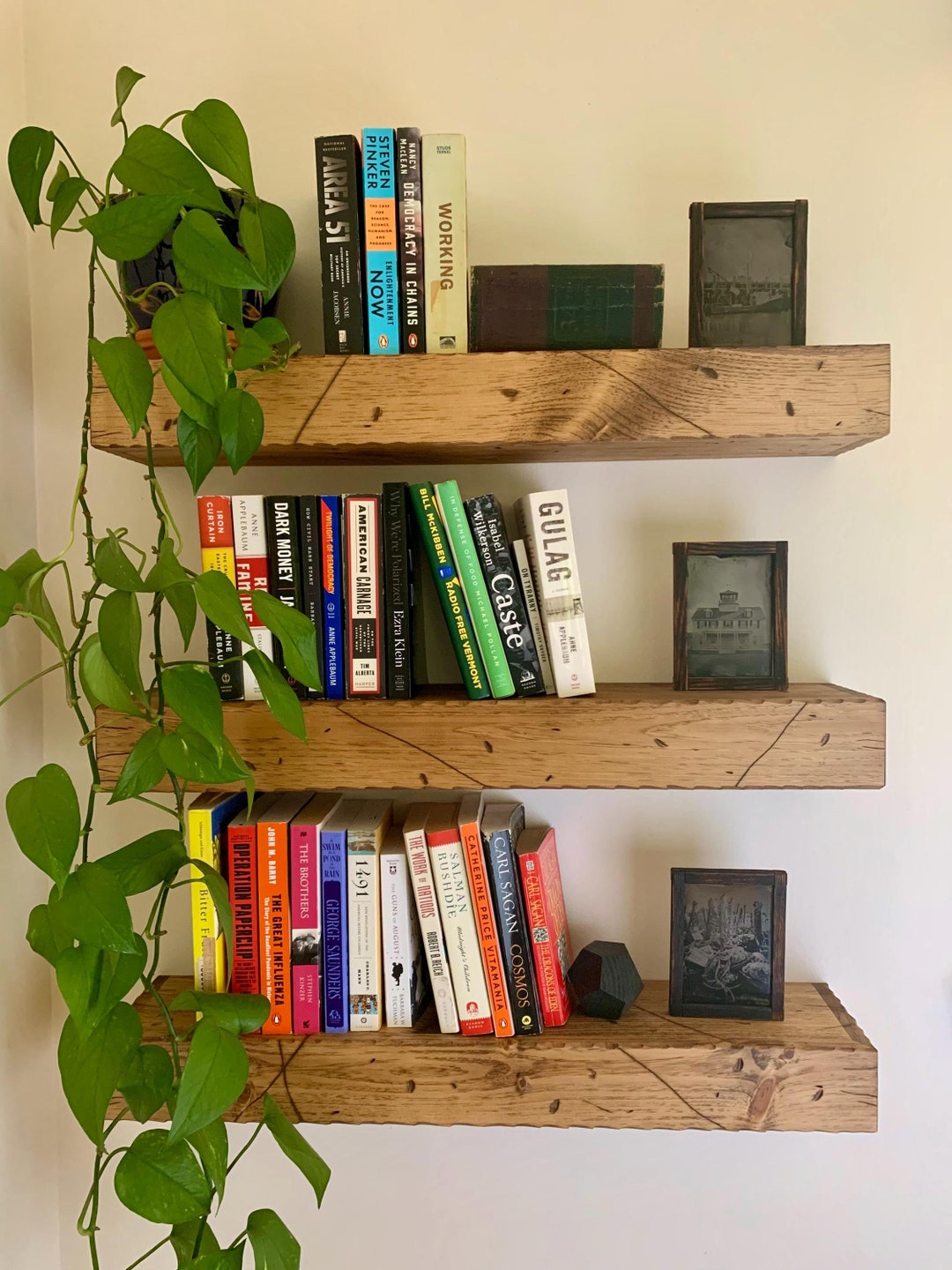 6 12 Deep Floating Shelf With Bracket - Etsy