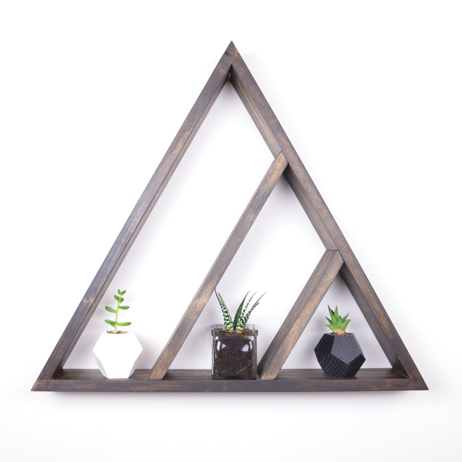 LARGE Triangle Shelf Triangle Shelves Geodesic Shelves - Etsy Canada