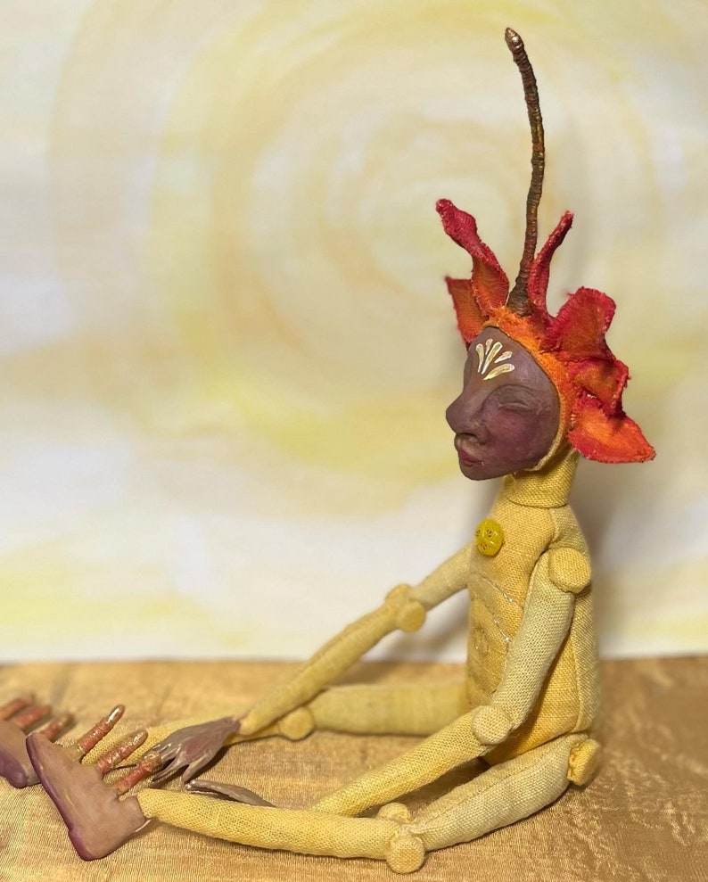 Serenity Art Doll, Meditation , Ooak, Spiritual Gift, Altar Tool - Etsy