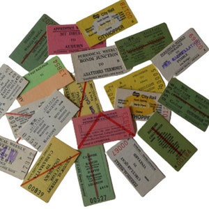 20 Vintage NSW Rail Tickets, Australian Tickets - Etsy Australia