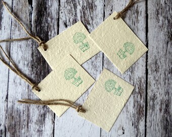 Stamped gift tags | Etsy