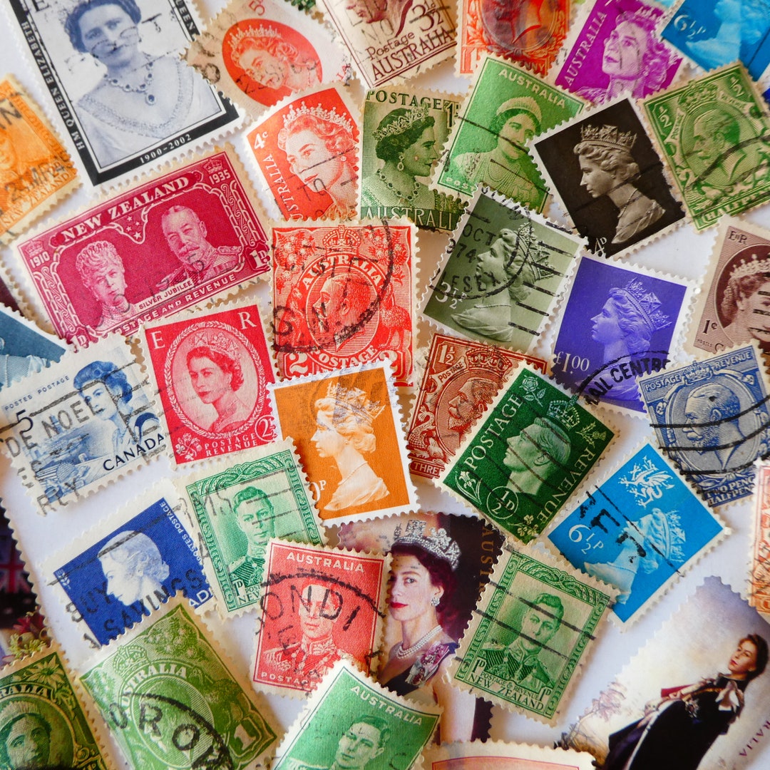 50 Royalty Postage Stamps Mixed Lot, Royal Family Stamps - Etsy