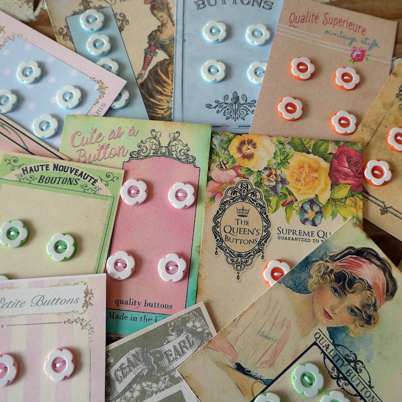 Button Cards - Etsy