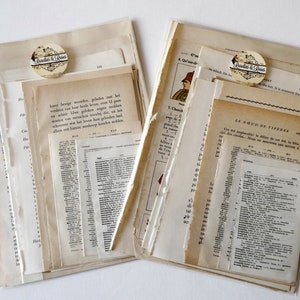 Foreign Language Paper Pack, 20 Book Pages - Etsy Australia
