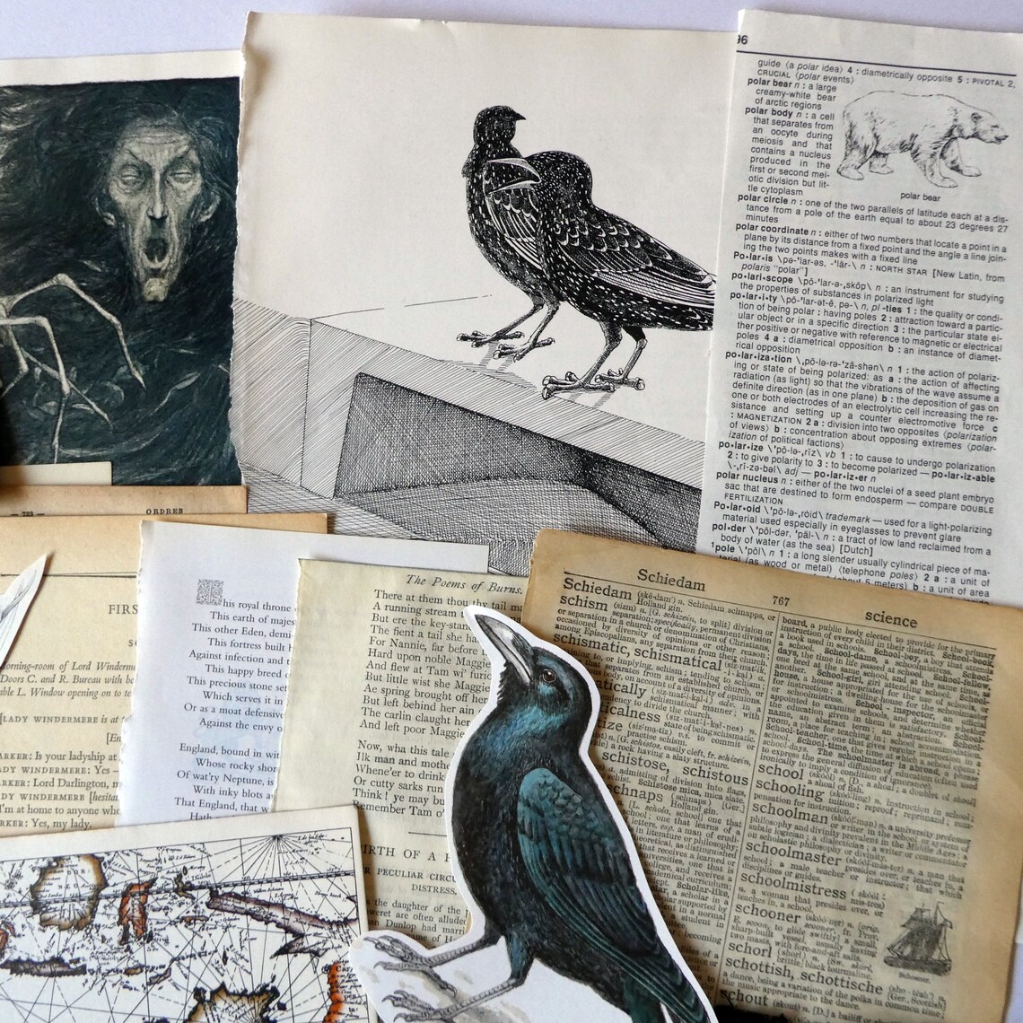 Dark Academia Ephemera Pack 30 Pieces - Etsy Australia