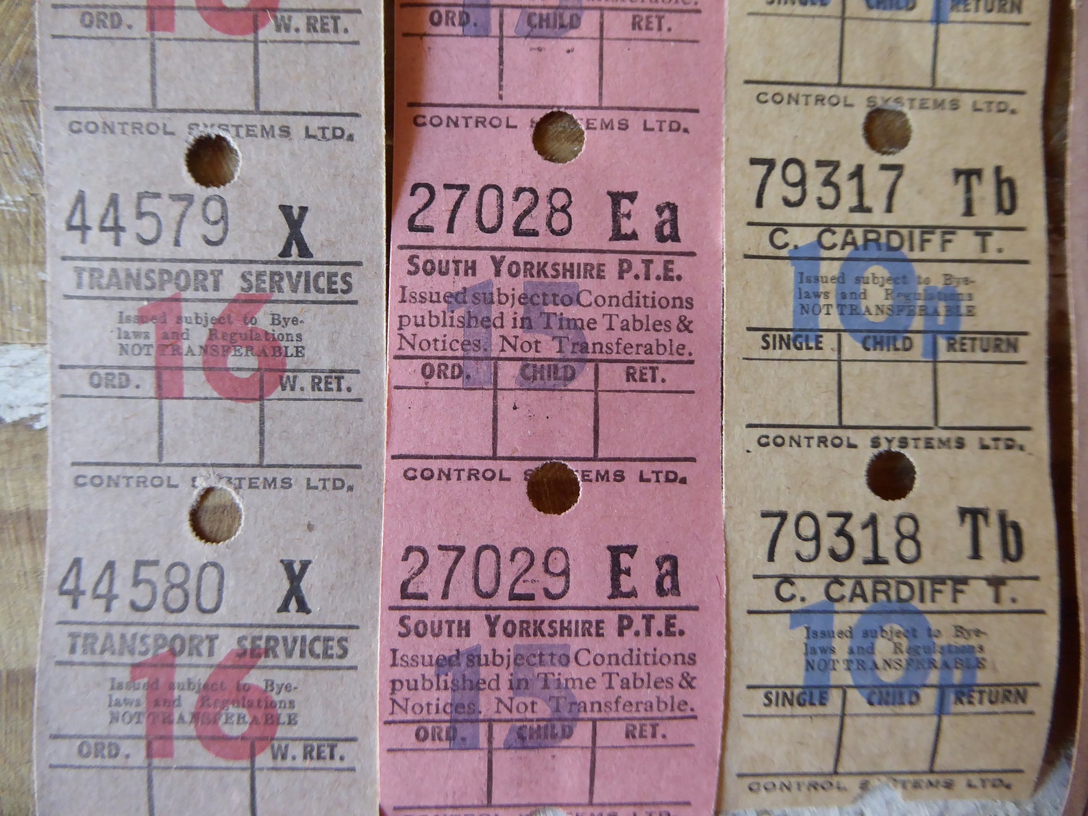 25 Vintage British Bus Tickets UK Bus Tickets English Bus | Etsy