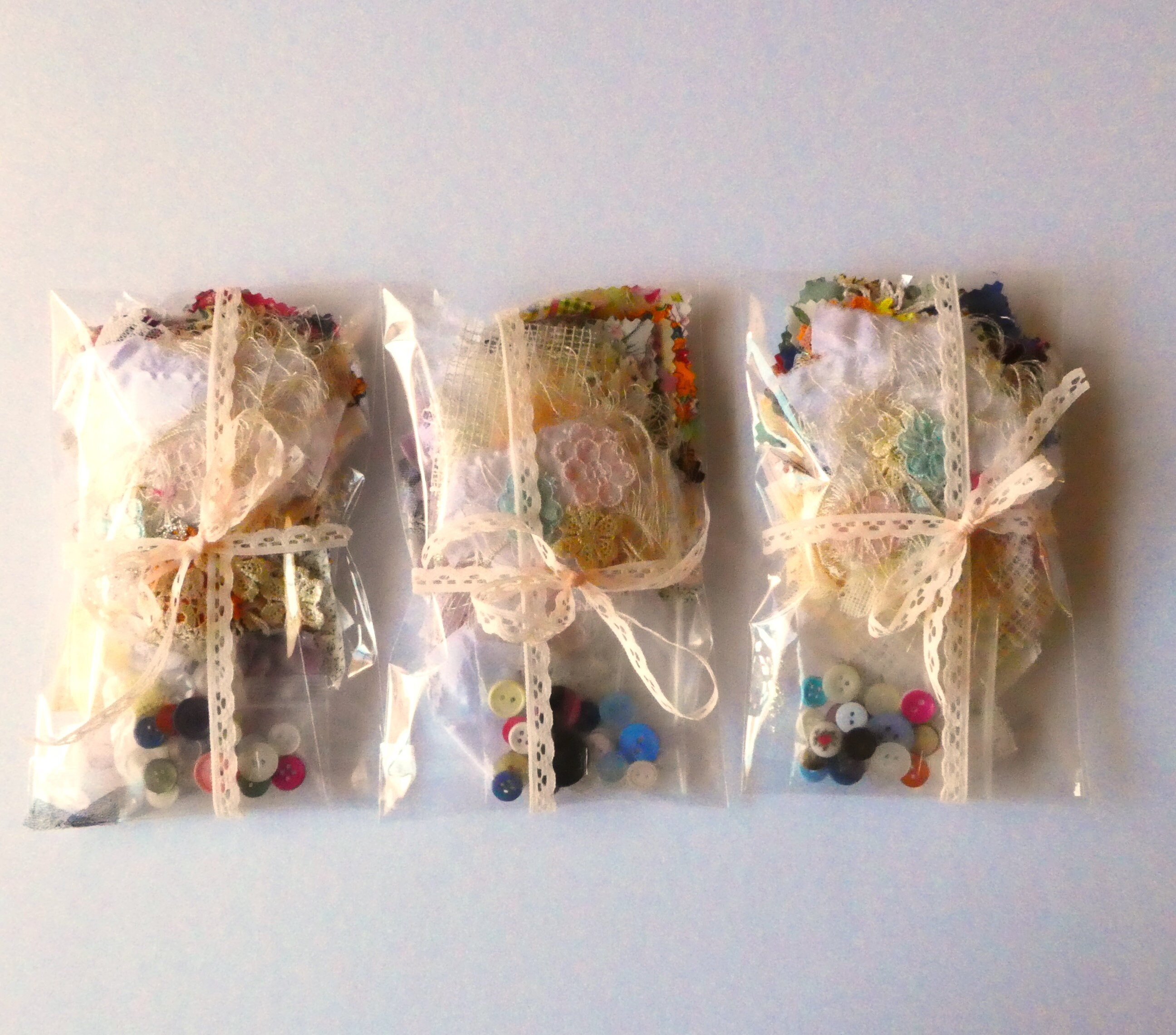 DIY Cluster Kit Make 20 Clusters Fabric and Lace Scrap Pack - Etsy