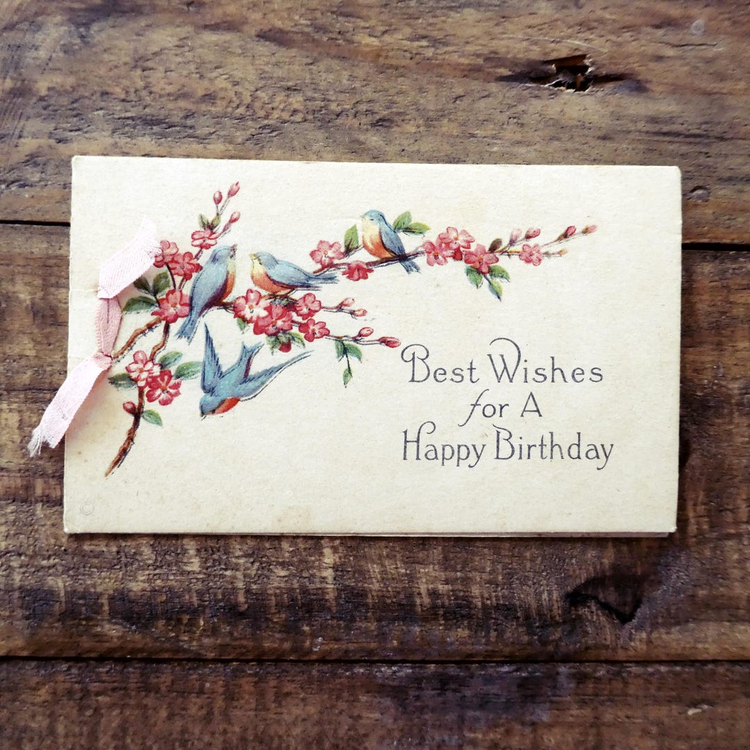 Vintage Birthday Card, Unused 1930s Card - Etsy