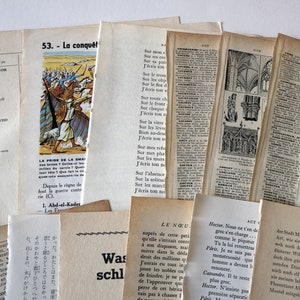 Foreign Language Paper Pack, 20 Book Pages - Etsy Australia
