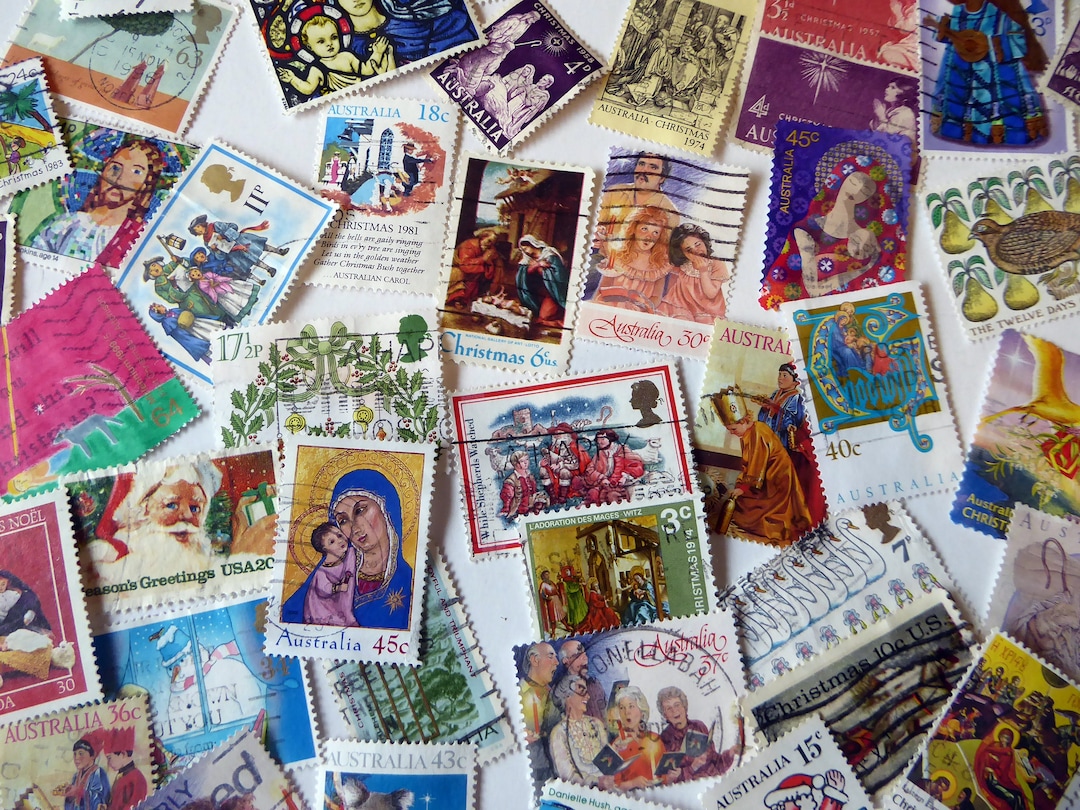 50 Religious Postage Stamps Mixed Lot - Etsy