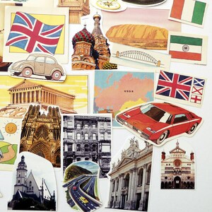 40 World Travel Cut Outs, 40 Piece Paper Clippings Pack - Etsy