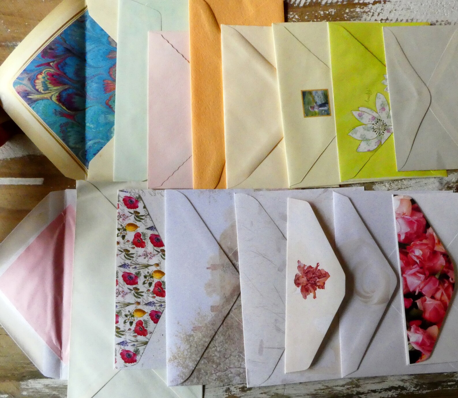 Pack of 16 Mixed Envelopes Vintage Envelopes for Journals - Etsy