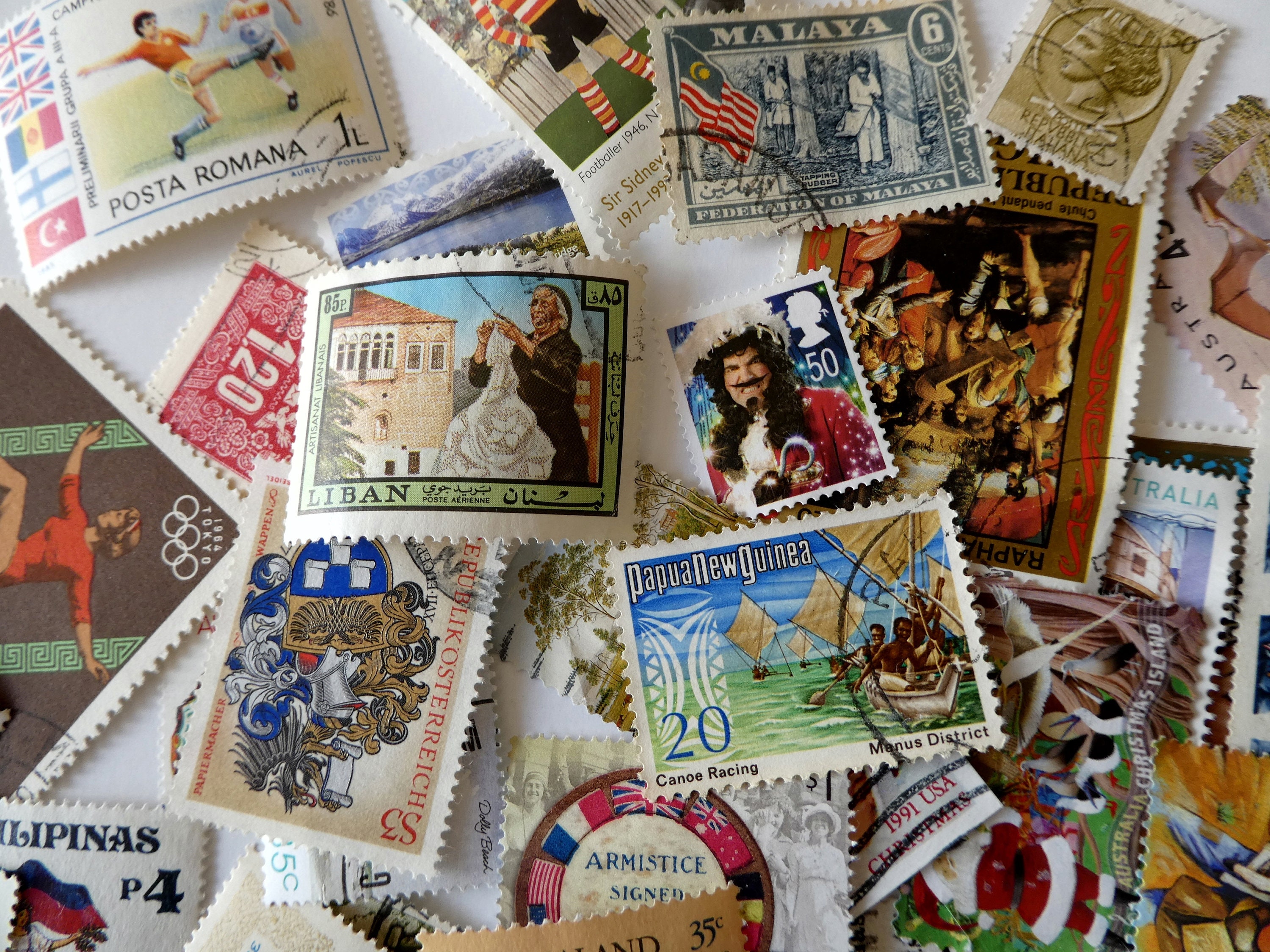 100 Mixed Postage Stamps, Assorted Lot - Etsy Australia
