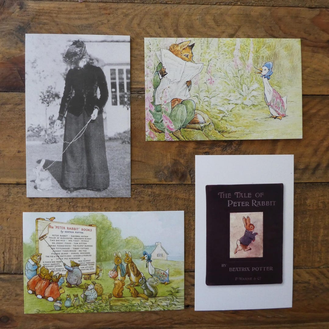 Beatrix Potter Postcards, Peter Rabbit and Friends Cards - Etsy