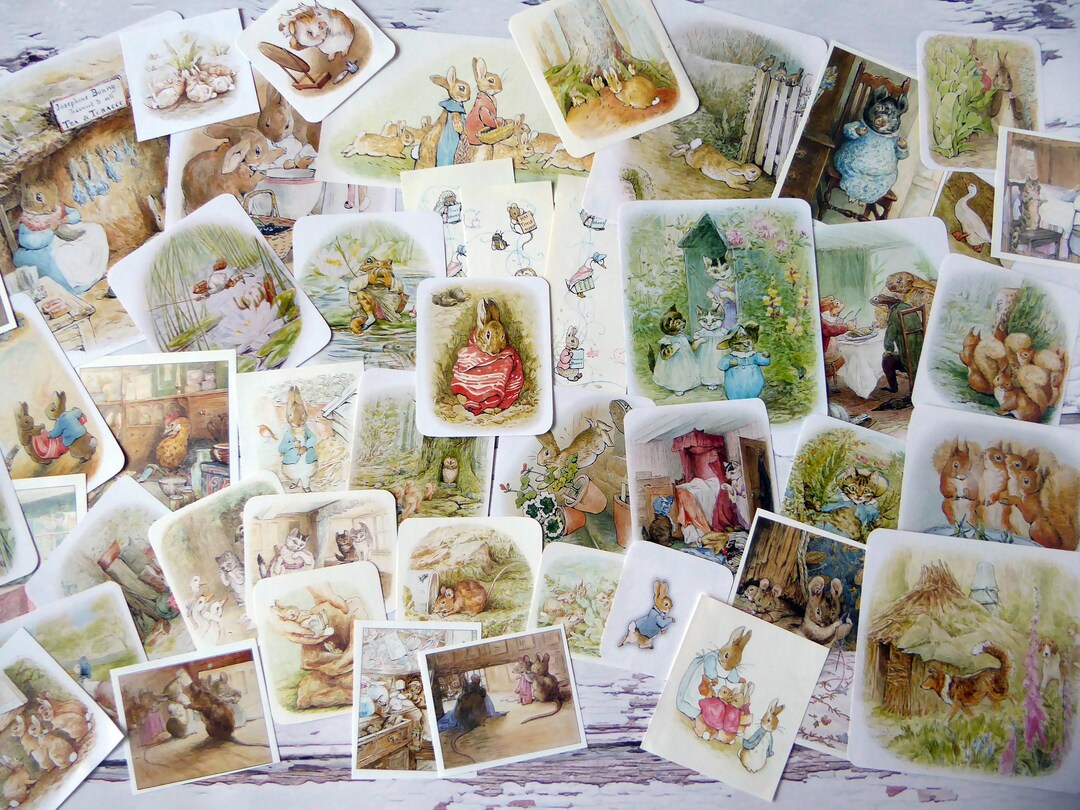 Beatrix Potter Paper Clippings, 50 Book Page Cut Outs - Etsy