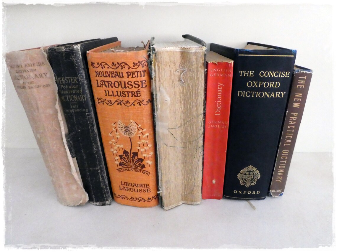 35 Pages Vintage Dictionary Pages Paper Pack English French | Etsy ...