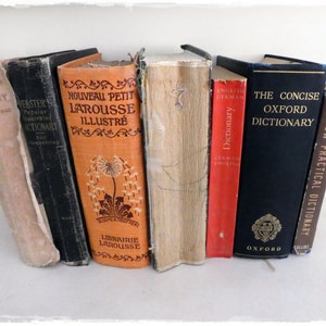 35 Pages Vintage Dictionary Pages Paper Pack, English, French and ...
