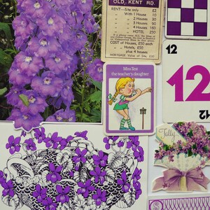 Purple Ephemera Pack 30 Pieces - Etsy Australia