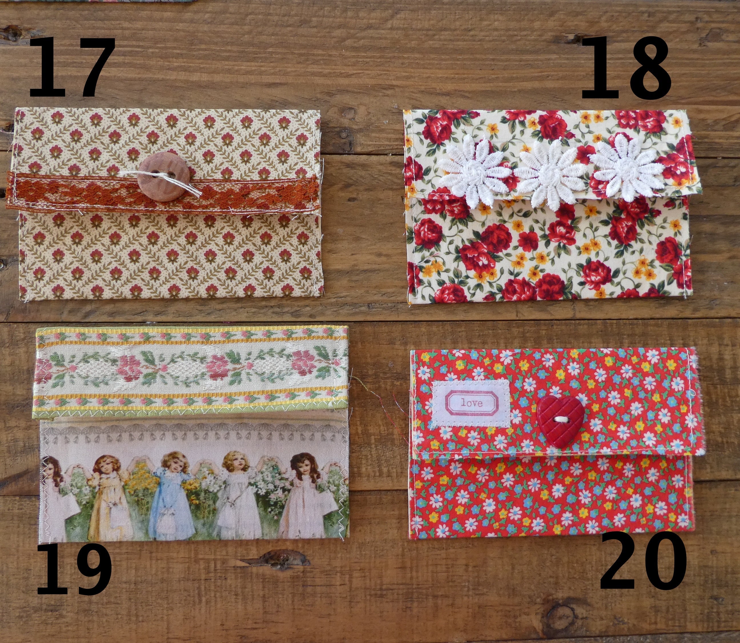 Handmade Fabric Envelope, Stitched Envelope for Junk Journals - Etsy