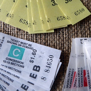 50 Vintage Bus and Tram Tickets 1980s Tickets - Etsy