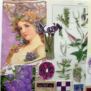 Purple Ephemera Pack 30 Pieces - Etsy Australia