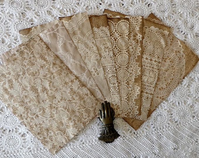 12 Piece Coffee Dyed Lace Paper Pack, A4 Paper - Etsy