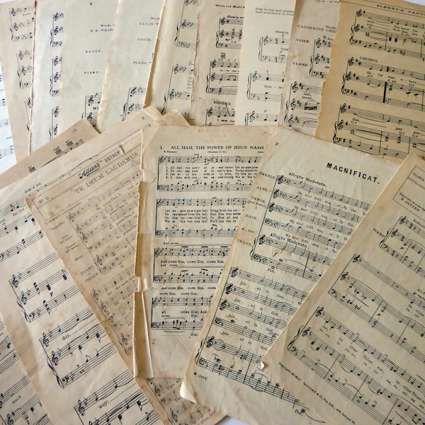 Sheet Music Vintage - Etsy