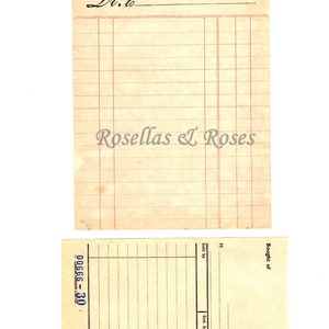 DIGITAL Vintage Order Forms, Instant Download, Printable JPEG - Etsy ...
