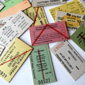 20 Vintage NSW Rail Tickets, Australian Tickets - Etsy Australia
