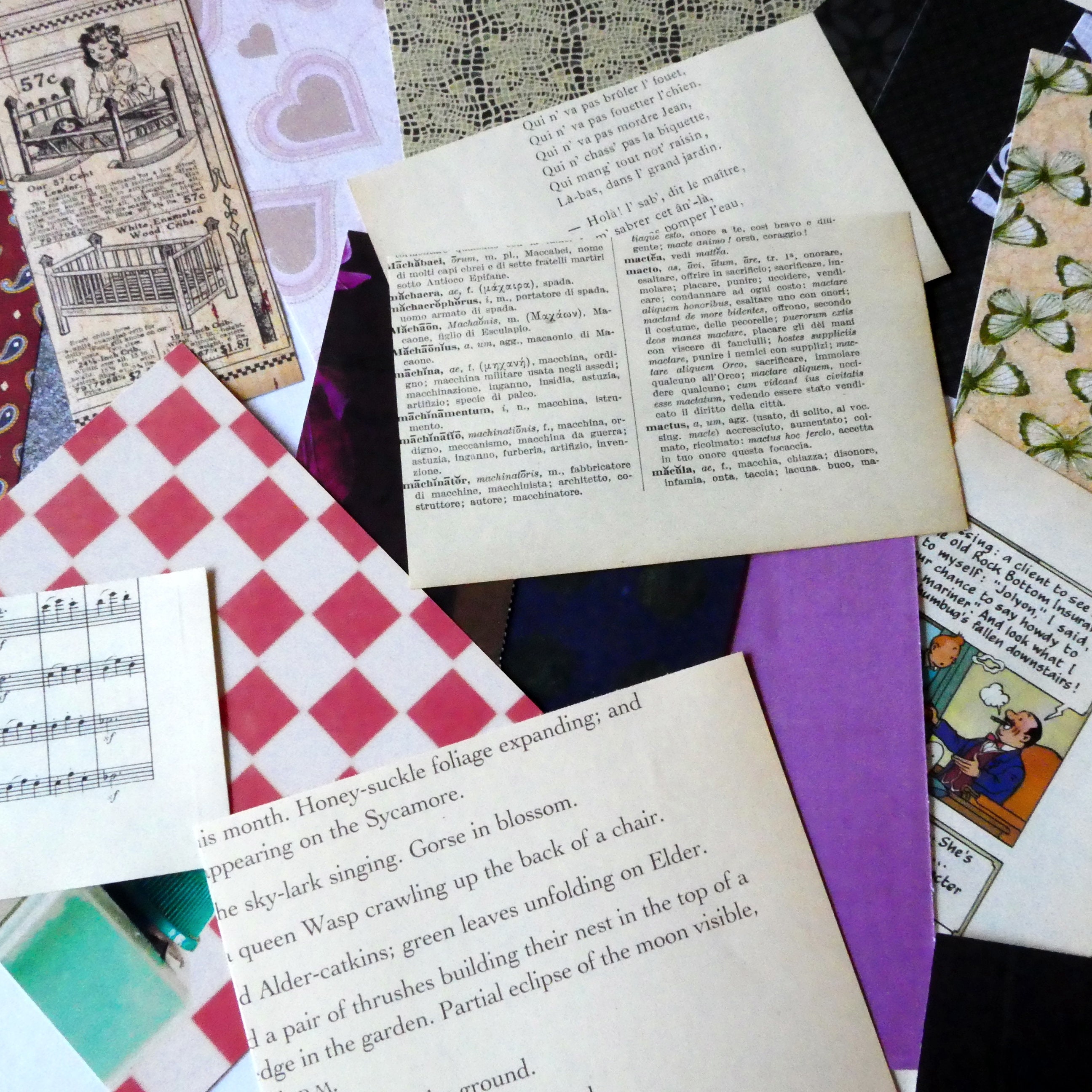 50 Piece Scrap Paper Pack, off Cuts Grab Bag - Etsy