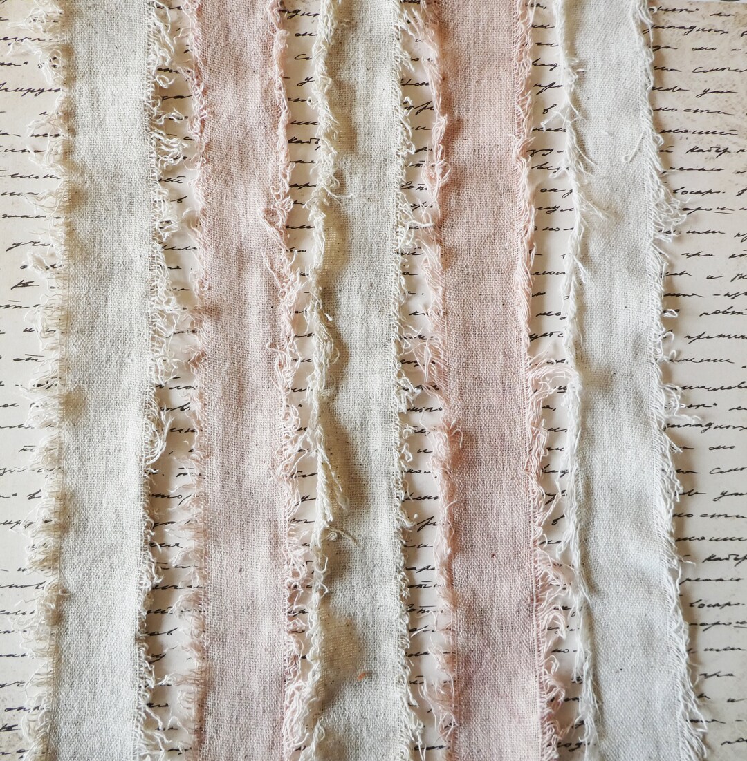 5 Metres Tattered Cotton Ribbon for Journals, Snippets, Spines - Etsy