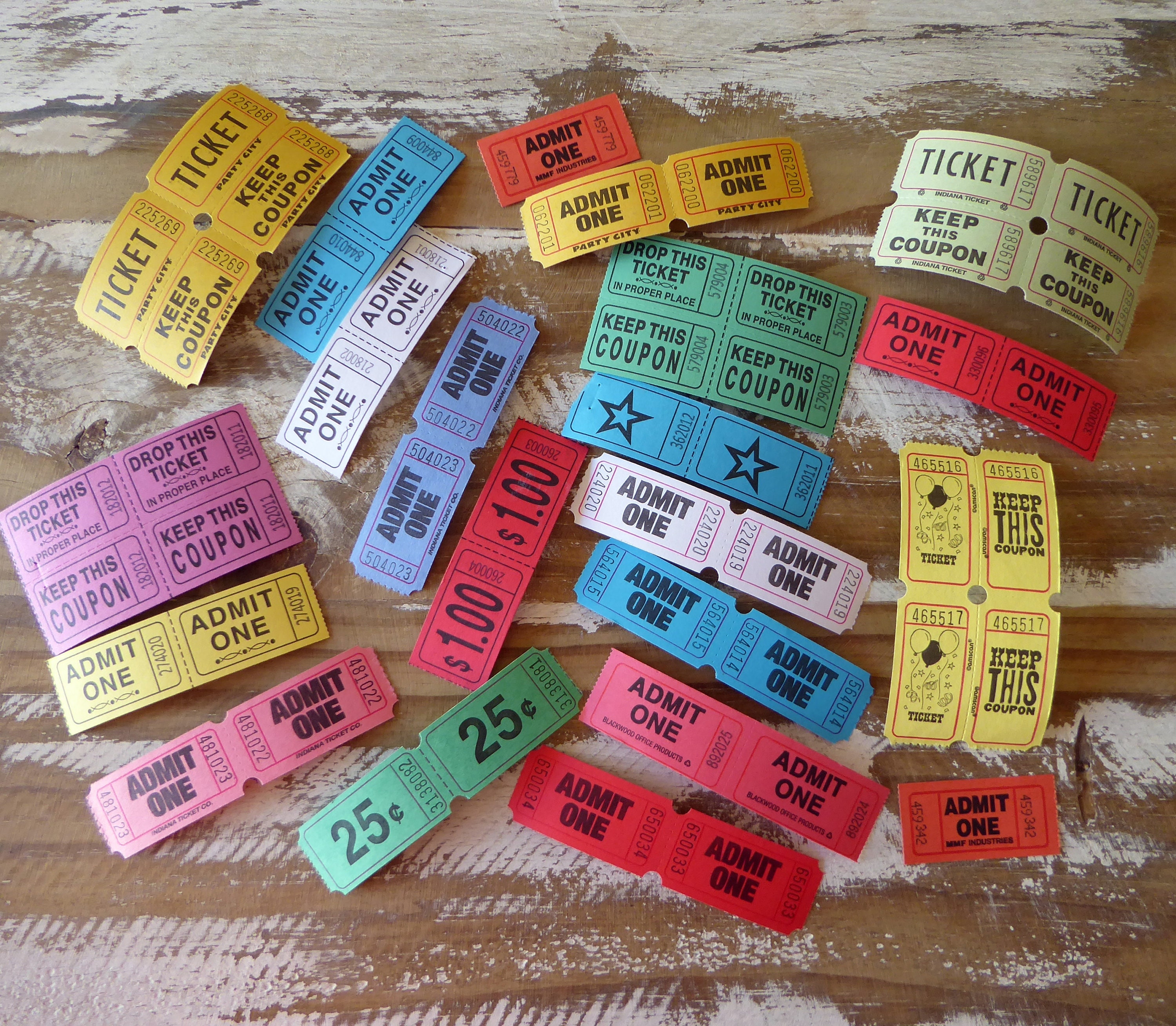50+ Junk Journal Tickets Pack, Admit One Tickets - Etsy Australia