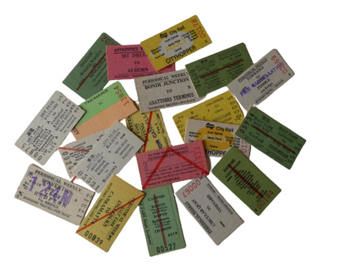 20 Vintage NSW Rail Tickets, Australian Tickets - Etsy Australia