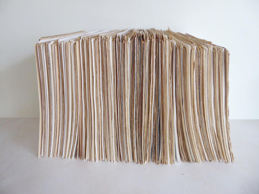 100 Pieces Vintage Journal Paper Pack 5" X 7", B6 Pieces - Etsy