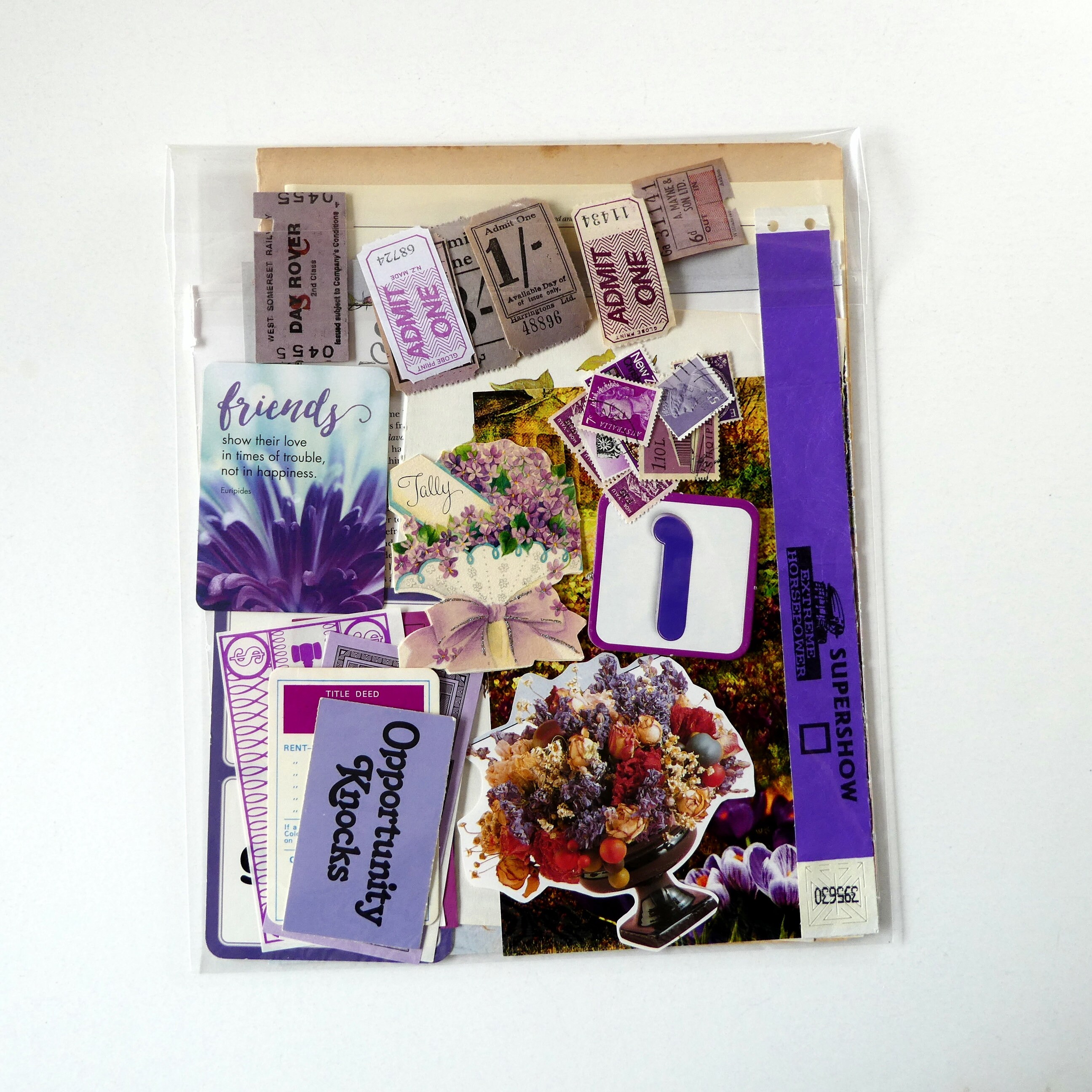 Purple Ephemera Pack 30 Pieces - Etsy Australia