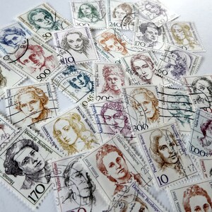 30 German Famous Women Postage Stamps Mixed Lot - Etsy UK