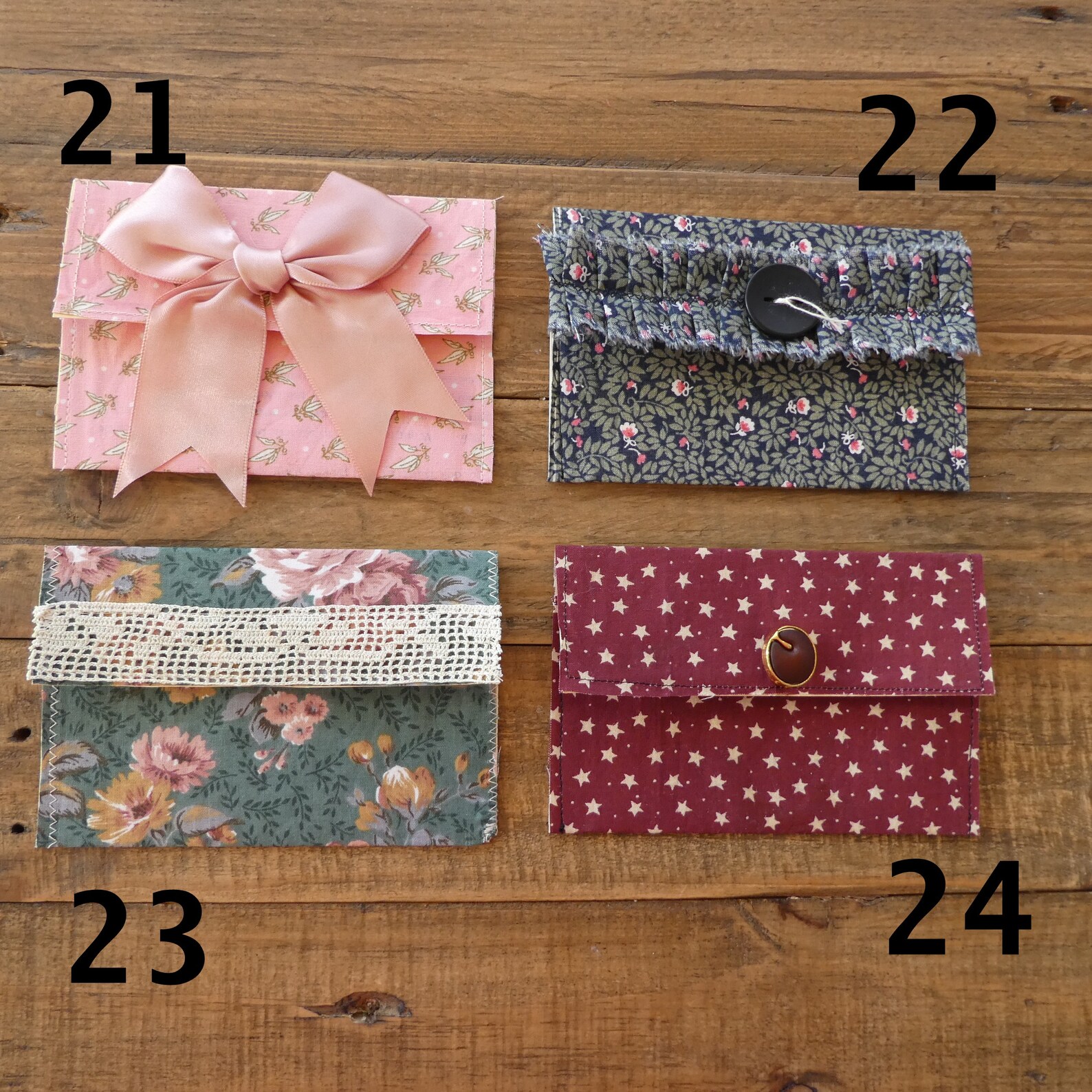 Handmade Fabric Envelope, Stitched Envelope for Junk Journals - Etsy