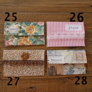 Handmade Fabric Envelope, Stitched Envelope for Junk Journals - Etsy